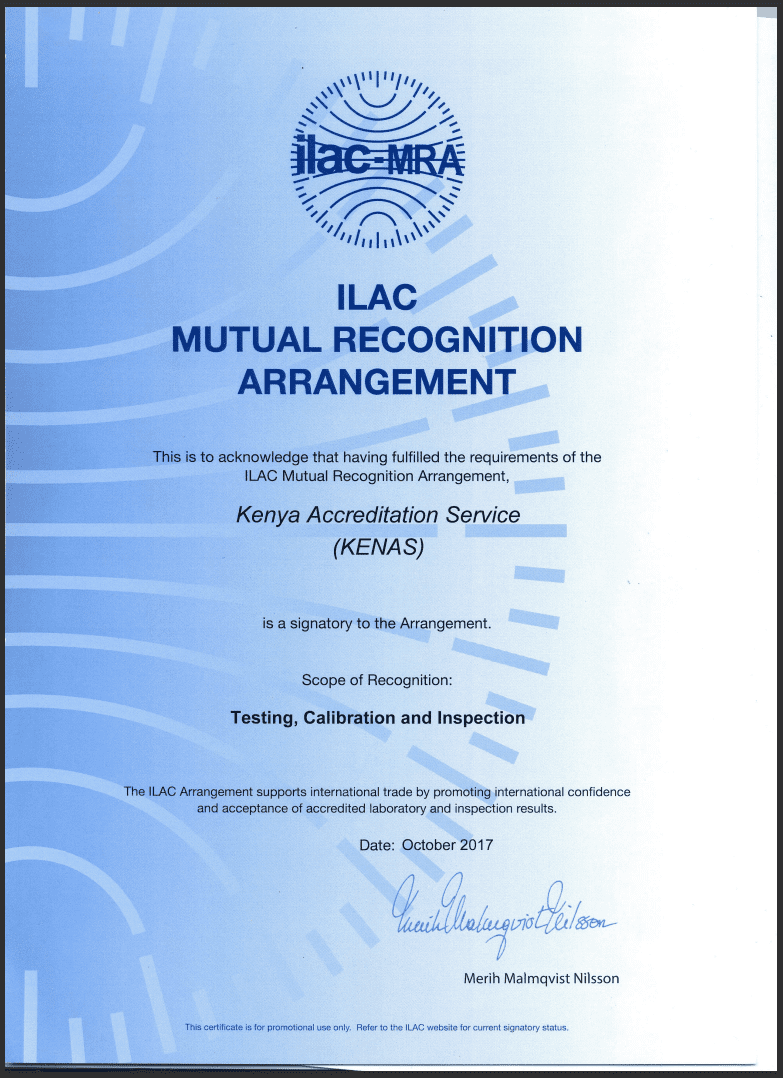 KENAS - Kenya Accrediation Service